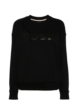 HUGO BOSS BOSS Logo-Patch Cotton Sweatshirt