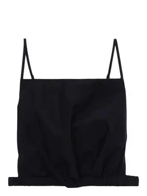 3.1 Phillip Lim Open-back Ruched Crop Top - Black