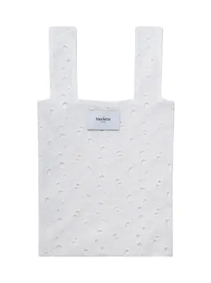 Merlette Merlette Eyelet Cotton Tote Bag White