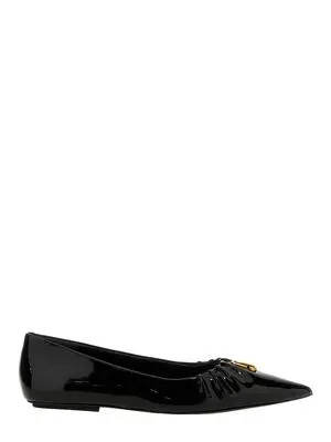 Marc Jacobs Leather Ballerinas - Black