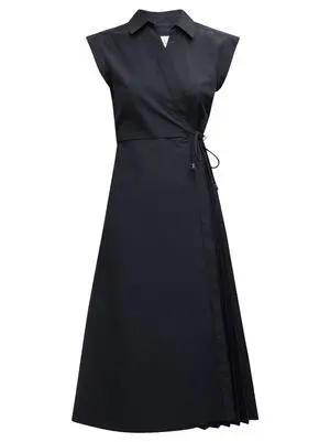 Tanya Taylor Shivon Cap-sleeve Midi Dress - Black