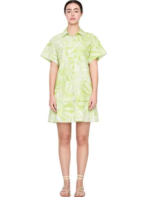 MARIE OLIVER Camp Mini Shirt Dress - Evergreen