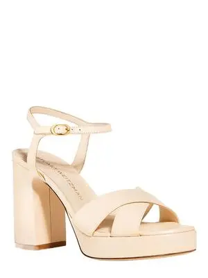 STUART WEITZMAN Dayna Platform Sandals - Seashell