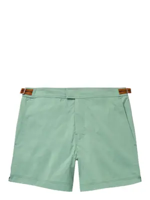 Zegna Straight-leg Mid-length Swim Shorts - Green