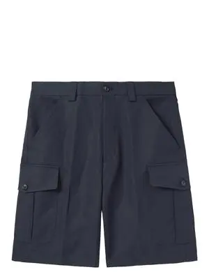 Loro Piana Bizen Wide-leg Cargo Shorts - Blue