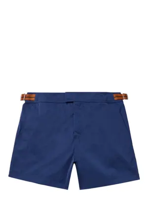 Zegna Straight-leg Mid-length Swim Shorts - Blue