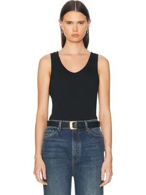 Eterne Loose Tank Top Black