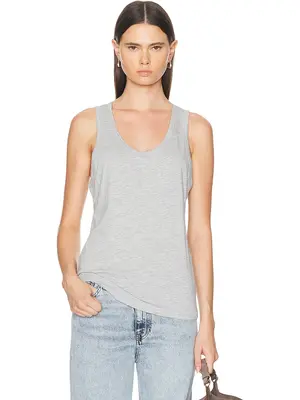 Eterne Loose Tank Top Heather Grey