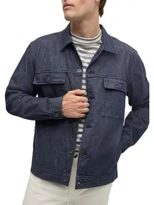 Rodd & Gunn Little Valley Chambray Trucker Jacket - Indigo