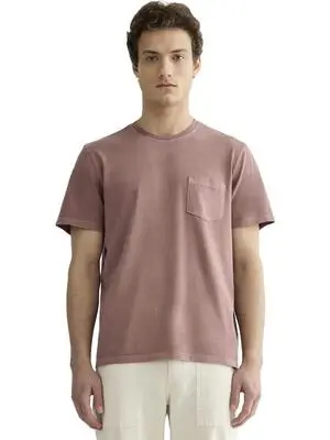 Everlane Essential Organic Garment-Dyed TShirt Crew Neck Tshirt Brown Garment Dye