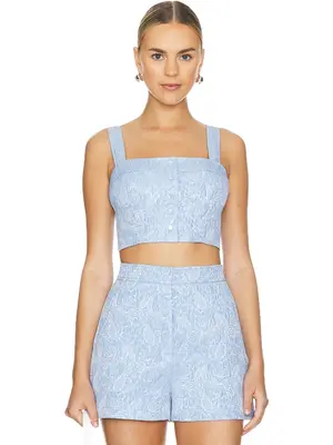 Amanda Uprichard Spade Top - Powder Blue