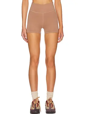 WELLBEING + BEINGWELL Movewell Rio 4 Inch Short - Fresco Brown