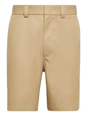 Gucci Cotton Twill Shorts - Brown