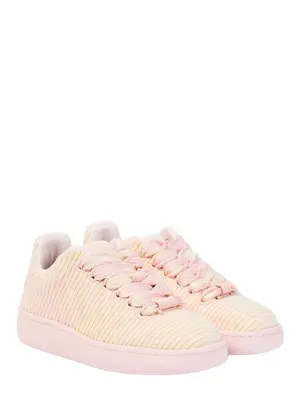 Burberry Checked Canvas Trainer Sneakers - Multicoloured