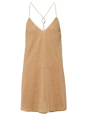 Oseree Lumière Slip Dress - Gold