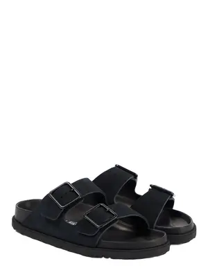 BIRKENSTOCK Arizona Suede Sandals - Black
