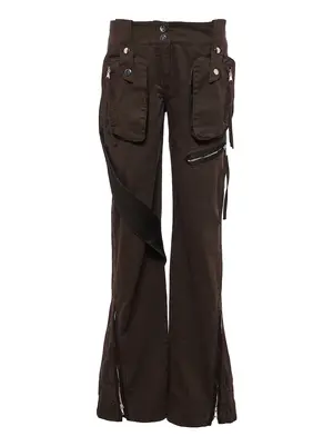 Blumarine Low-rise Cargo Pants - Brown