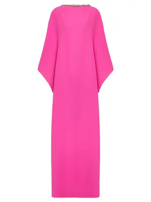 Safiyaa Amarella Crystal-embellished Crêpe Gown - Pink