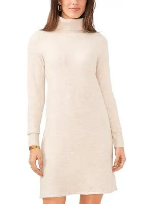 Vince Camuto Turtleneck Sweater Dress - Malted