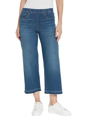 Lyssé Frances High-rise Cropped Wide-leg Jeans - Authentic Midwash