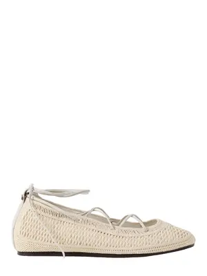 ISABEL MARANT Isabel Marant Belna Woven Ballet Flats