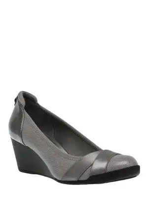 Anne Klein Timeout Wedge Pump - Pewter