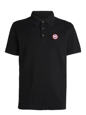 Canada Goose Logo Beckley Polo Shirt - Black
