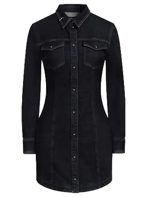 DONDUP Mini Shirt Dress - Blue