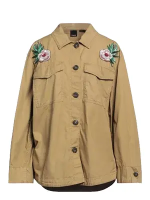 Pinko Cotton-blend Military Overshirt - Green