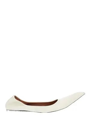 Marni Leather Ballet Flats - White