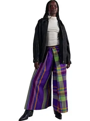 Rujuta Sheth Rujuta Sheth Frida Plaid Pants Chex X Stripes
