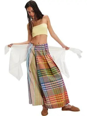 Rujuta Sheth Rujuta Sheth Frida Plaid Pants Postcard Stripe