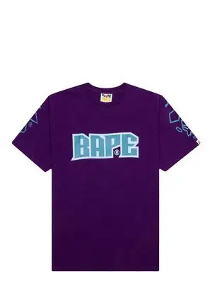 A BATHING APE Football Tee - Purple