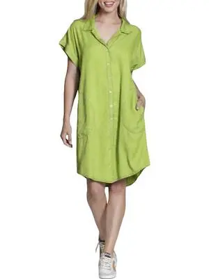 APNY Short Sleeve Shirt Dress - Titanite
