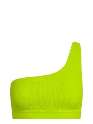 ELECTRIC YOGA Off Shoulder Rib Bra - Lime Punch