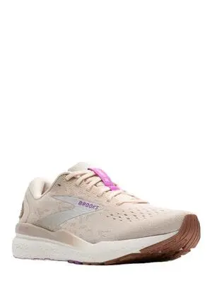 Brooks Brooks Ghost 16 Lace Up Running Sneakers Almond Peach/coconut/purple
