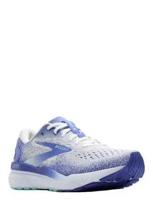 Brooks Brooks Ghost 16 Lace Up Running Sneakers White/amparo Blue/limpet Shell