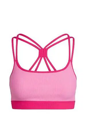 ELECTRIC YOGA Color Block Rib Bra - Sachet Pink/pink Yarrow