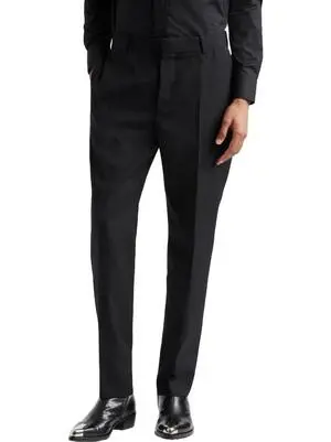 Alexander McQueen Wool Gabardine Cigarette Trousers - Black