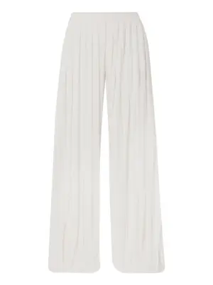 LORO PIANA Loro Piana Wide-leg Pleated Linen Pants