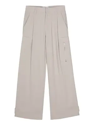 Ami Straight-leg Cargo Trousers - Neutrals