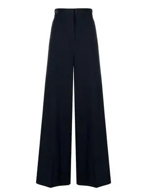 Max Mara High-waisted Wide Leg Pants - Blue