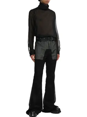 Rick Owens High-neck Jacket - Black