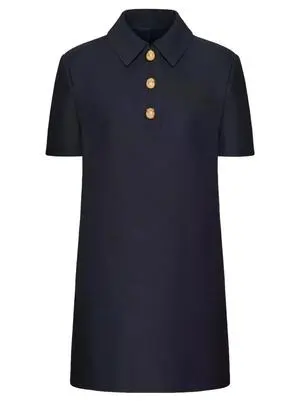 Valentino Garavani Crepe Couture Mini Dress - Blue