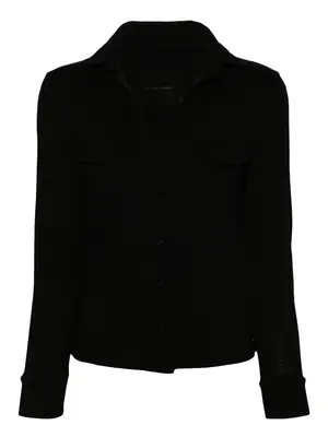 NILI LOTAN Long-sleeve Cotton Blouse - Black