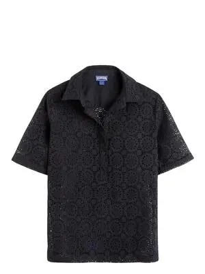VILEBREQUIN Broderie Anglaise Short-sleeve Shirt