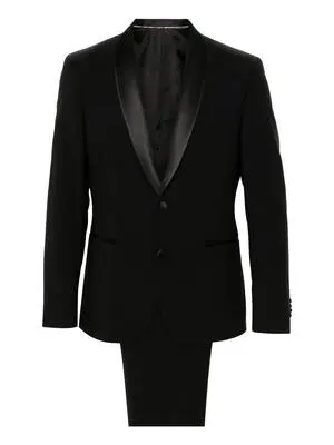 Corneliani Virgin-wool Three-piece Suit - Black