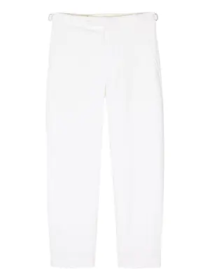BODE Straight-leg Cotton Trousers - White