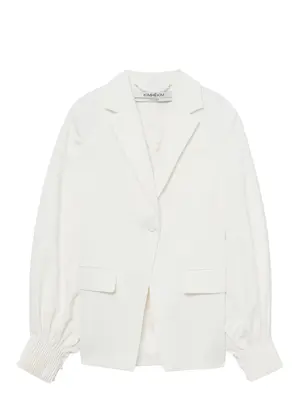 KIMHEKIM Kimhekim Single-Button Jacket With Gathered Sleeves