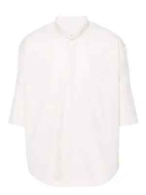 AMI Paris AMI Paris Band-Collar Shirt 193 Chalk
